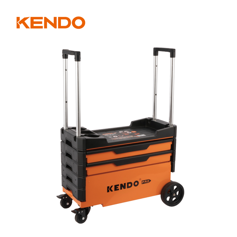 Big Capacity Stainless Steel Foldable Tool Trolley With Drawers from ...
